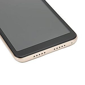 5.45 Inch Screen Dual Sim Mobile Phone, MTK6779 Quad Core CPU 3 Card Slots ABS Smooth Running Speed Unlock Smartphone for Playing Games (Gold)