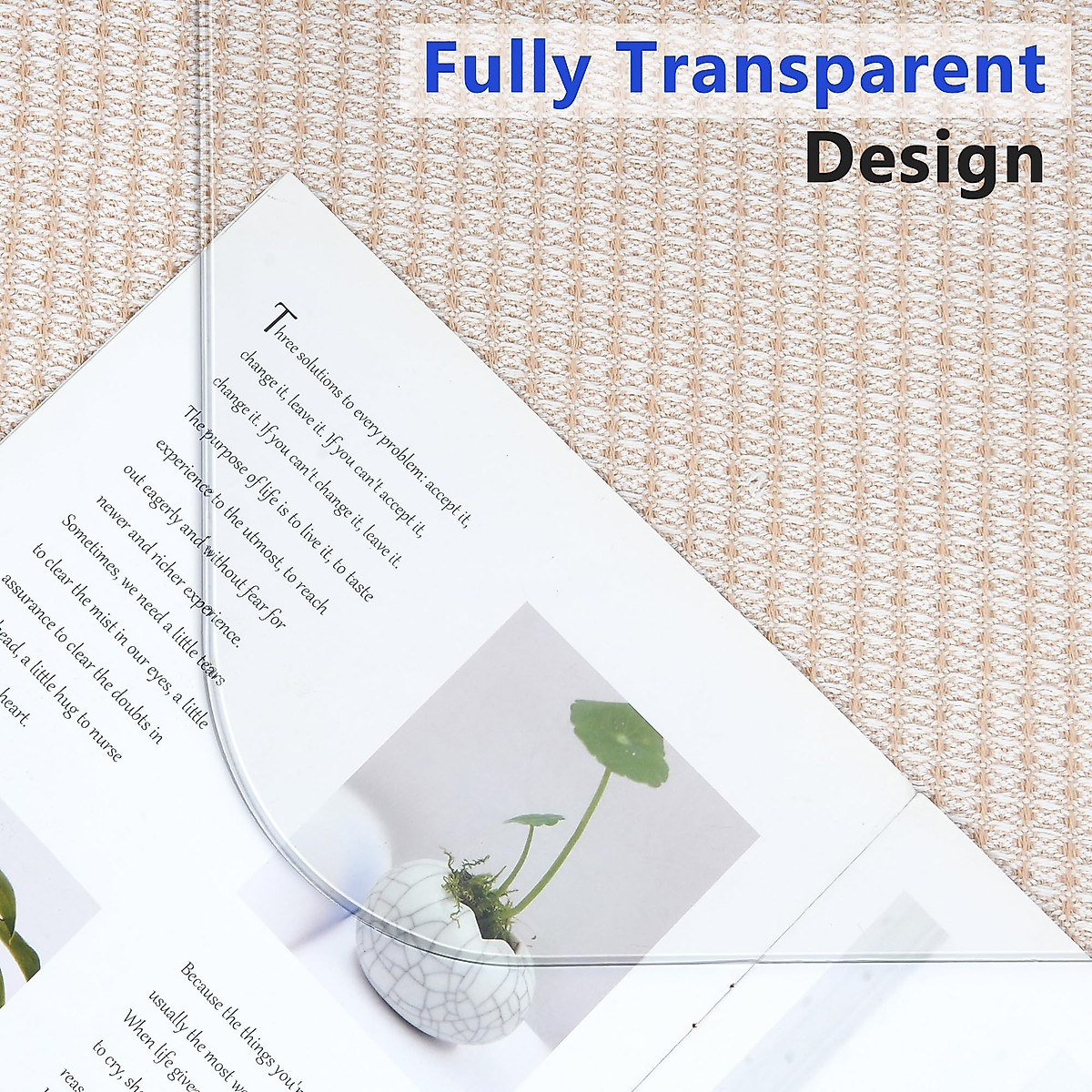 Office Chair Mat for Hardwood Floor, 36"×47" Fully Clear Desk Chair Mat for Rolling Chairs, 2mm Heavy Duty Floor Protector Mat for Home Office, Easy Glide, Flat Without Curling