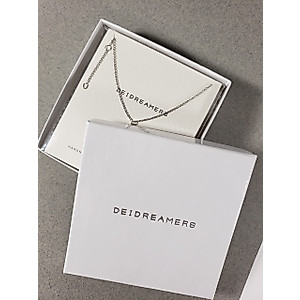 Deidreamers Silver Personalized Letter Initials Necklace (Silver - Intials (3))