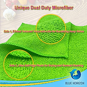 Large Microfiber Cleaning Towels, 36-Pack, Ultra Soft Plush Washcloths, Professional Grade Premium Microfiber Detailing Cleaning Cloth for Car, Household and Commercial (Orange, 16" x 16")