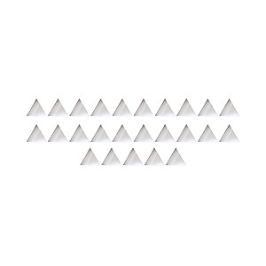 Marketing Holders 25 Pack Acrylic Mirrors for Crafts Small 3" Triangle Tiles for DIY Projects Event Wall Table Decor 0.18" Thick