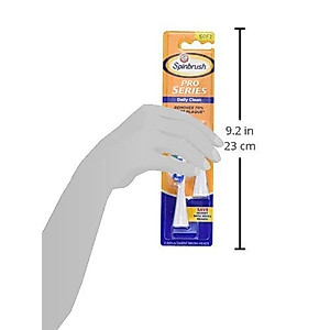 Spinbrush Pro Series Daily Clean Battery Toothbrush Refills, Soft, 4 Count