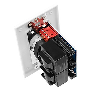 OSD 100W in Wall Volume Control Impedance Matching for Home Speakers, Rotary Knob White SVC100