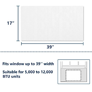 Pearwow Window Air Conditioner Surround Foam Insulation Panels,AC Side Insulating Sun Block for Summer and Winter