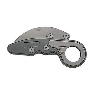CRKT Provoke Compact: Kinematic EDC Folding Pocket Knife, Morphing Karambit, D2 Plain Edge Blade, Aluminum, Pocket Clip, 4045