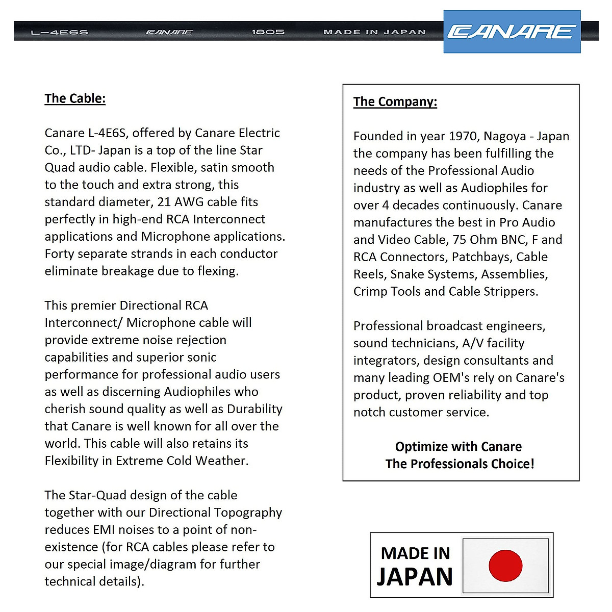 WORLDS BEST CABLES 2 Foot - RCA to XLR (Male) Cable Pair - Canare L-4E6S Star-Quad Audio Interconnect Cable & Amphenol ACPL RCA & Neutrik Male XLR Gold Plugs - CUSTOM MADE