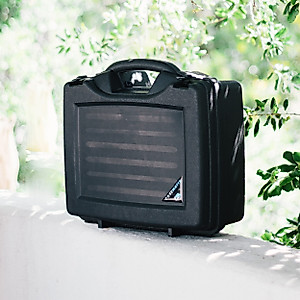 CASEMATIX Trading Card Case Organizer for 3200 Cards - 16" Hard Shell Holder with 40 Dividers and Protective Foam Interior for Card Game Storage