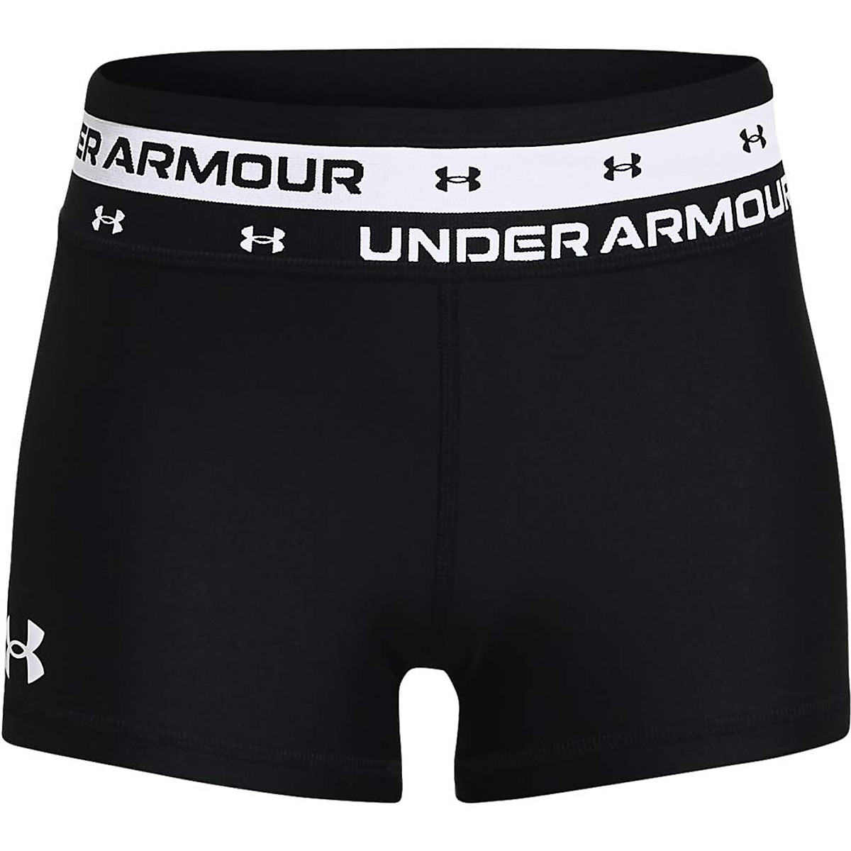 Under Armour Armour Heatgear Shorty, Black (001)/White, Youth Medium