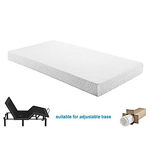 Lexicon Amira 6-Inch Gel Infused Memory Foam Mattress, Full, White