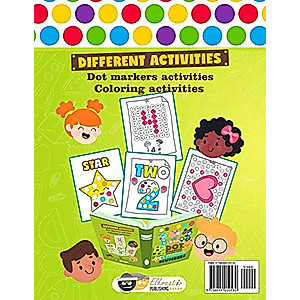 Dot Markers Activity Book: Shapes And Numbers Do a Dot Coloring Book, Dot Markers Activities Art Paint Daubers For Toddler, Preschool, Kindergarten, Girls, Boys Kids Ages 2-4, 3-5, 84 Pages.