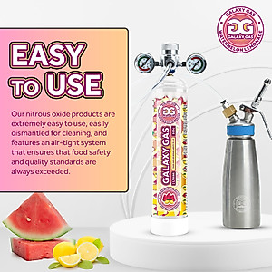 Galaxy Gas Watermelon Lemonade Whipped Cream Dispenser Tank, Nitrous Oxide, 1L, 615 Gram, 1 Cylinder