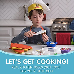 Curious Chef 3-Piece Prep Bowl Set for Kids, Dishwasher Safe, Made with BPA-Free Plastic, Real Cooking, and Baking Kitchen Tool