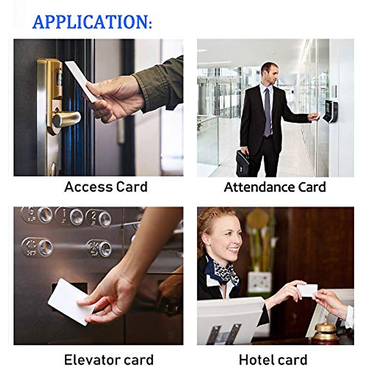 LEXI 20pcs Rewritable UID Smart Card, 13.56MHz Changeable RFID PVC Blank Card for 1K S50 MF1 Mi-fare Door Access Control, Block 0 Sector