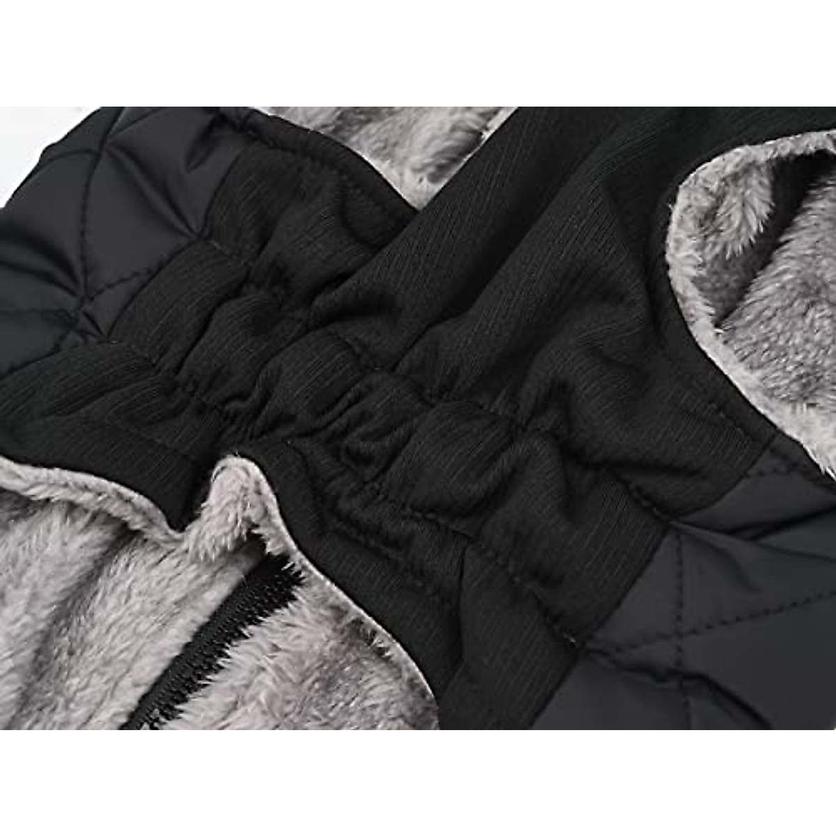 Tineer Dog Winter Jacket Vest for Small Medium Large Dogs, Fleece Lining Warm Coat Waterproof Pet Dog Clothes for Cold Weather (XS, Black)