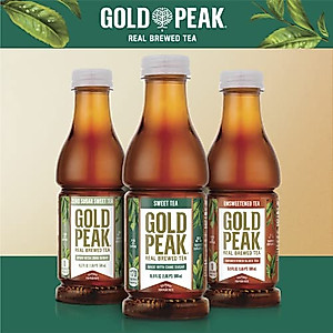 Gold Peak Sweetened Green Iced Tea Drink, 16.9 fl oz, 6 Pack