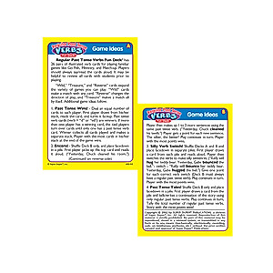 Super Duper Publications | Regular Past Tense Verbs Fun Deck Flash Cards | Educational Learning Resource for Children