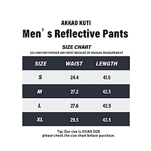 Akkad Kuti Mens Reflective Pants Silver Party Dance Fluorescent Trousers Casual Night Cycling Joggers (Silver Pants,L)