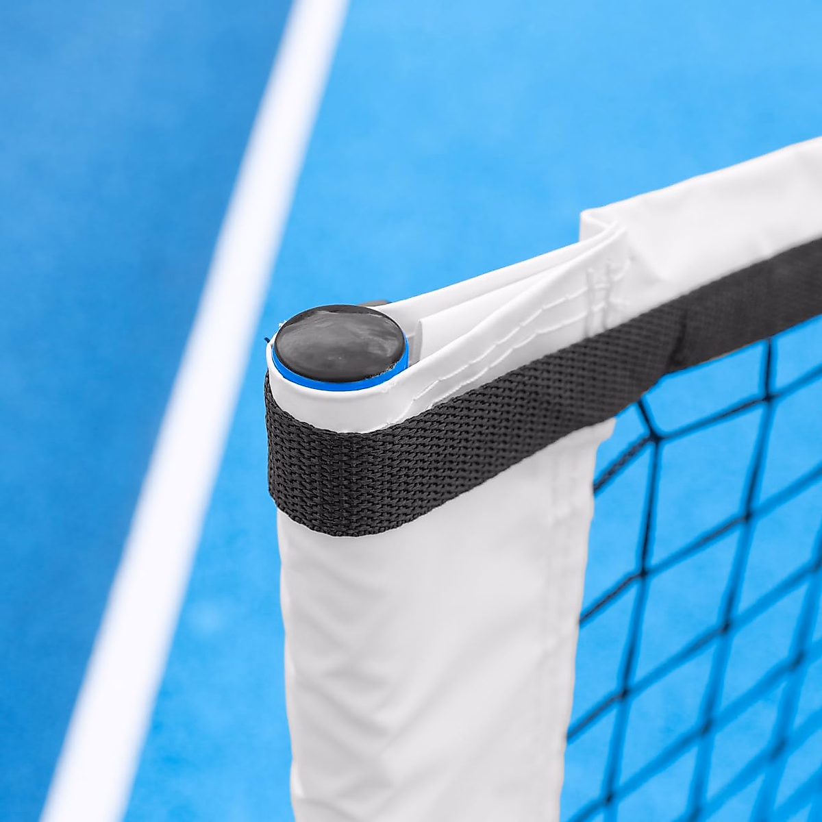 Vermont Procourt Combi Net | Net for Tennis, Badminton, Pickleball & Soccer-Tennis | Portable Badminton Set | Mini Tennis & Badminton Sets for Backyards (10ft Wide (Half Court Pickleball Only))