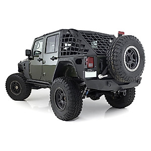 Smittybilt XRC Gen 1 Rear Bumper with Hitch and Tire Carrier (Black) - 76856
