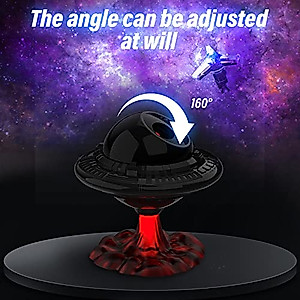BestYiJo Star Projector Galaxy Night Light, UFO Galaxy Projector, Timer, Touch and Remote Control, Starry Nebula LED Ceiling Projector, Room Decor for Bedroom, Gifts for Birthdays, Valentine's Day