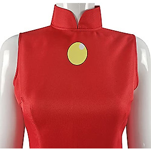 Jannoyra Luz Noceda Cosplay The Owl House Eda Dress Uniform Outfits Women Girls Owl House Halloween Red Skirt Suit Full Set (Medium, Eda Suit)