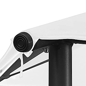 Barbecue Hard-top Pavilion Terrace Gazebo Outdoor Gazebo Gazebo 13.1'x13.1'x9.8' White 0.6 oz/ft² for Backyard Patio Lawn Garden