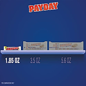 PAYDAY Peanut Caramel Movie Snack, Bulk, Individually Wrapped Candy Bars, 1.85 oz (24 Count)