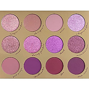 Colourpop Enchanted Eyeshadow Palette Matte Shimmery Metallic Cruelty-Free Purples Pinks