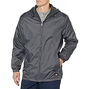 Dickies Men's Fleece Lined Hooded Jacket, Dark Navy, Large
