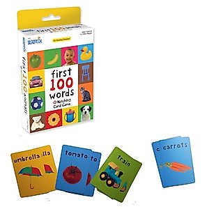 Briarpatch, First 100 Words Matching, Kids Early Learning Card Game Activities, Travel Game for Preschoolers and Family, Ages 2+