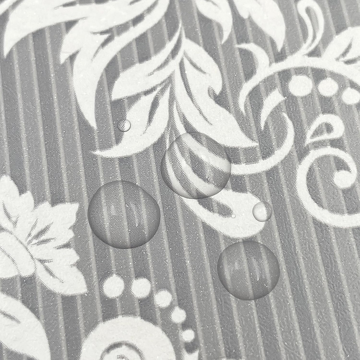 Yifely Gray-White Damask Shelf Liner Peel & Stick PVC Drawer Paper Covering Apartment Old Cabinets Shelves 17.7 Inch by 9.8 Feet Removable Countertop Decor