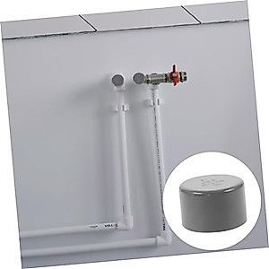 COOLHIYA 10pcs Water Pipe Cap PVC Pipe End Cap Fittings PVC End Cap Pipe End Protector Cap Replaceable Pipe Plugs Pipe Plug Cap Pipe End Plug Pipe End Caps Pipe End Cap Parts PVC Pipe Caps