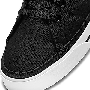 Nike Men's Low-Top Sneakers Solid, Black White Gum Light Brown, 9.5