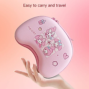 PERFECTSIGHT Controller Travel Case for Playstation 5 Controller, PS5, PS4, Switch Pro, Switch OLED and Xbox Controller, Heavy Duty Protective Cover Hard Carrying Controller Case - Cute Rabbit