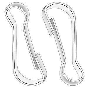 Mini Skater 0.63Inch Mini Metal Spring Hooks, Tiny Stainless Steel Lanyards Snap Clip Hooks, Keyring Accessory for Purse,Curtains,Jewelry Ring Craft and ID Card Key Chain Clip Parts(Silver, 200Pcs)