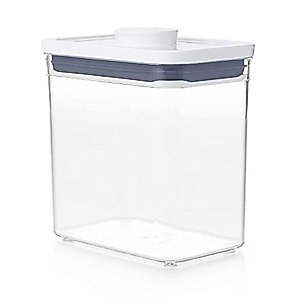 OXO GoodGrips POP Container - Airtight Food Storage - 1.7 Qt Rectangle (Set of 4) for Coffee and More