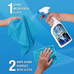MiracleSpray for Electronics Cleaning, Safe Multisurface Cleaner for Any TV, Phone, Monitor, Keyboard, Screen, Computer, Includes Microfiber Towel - 16 Ounce Kit