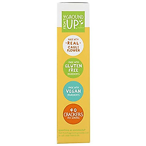 From The Ground Up, Cauliflower Crackers Sea Salt, 4 Ounce
