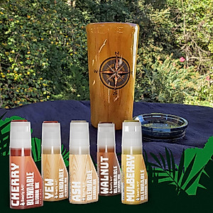 Bearly Art Alcohol Ink - The Forest Collection - Blendable Brown Alcohol Inks Set - 0.5 fl oz (15 ml) Bottles - 5 Wood Grain Colors - Acid Free Formula