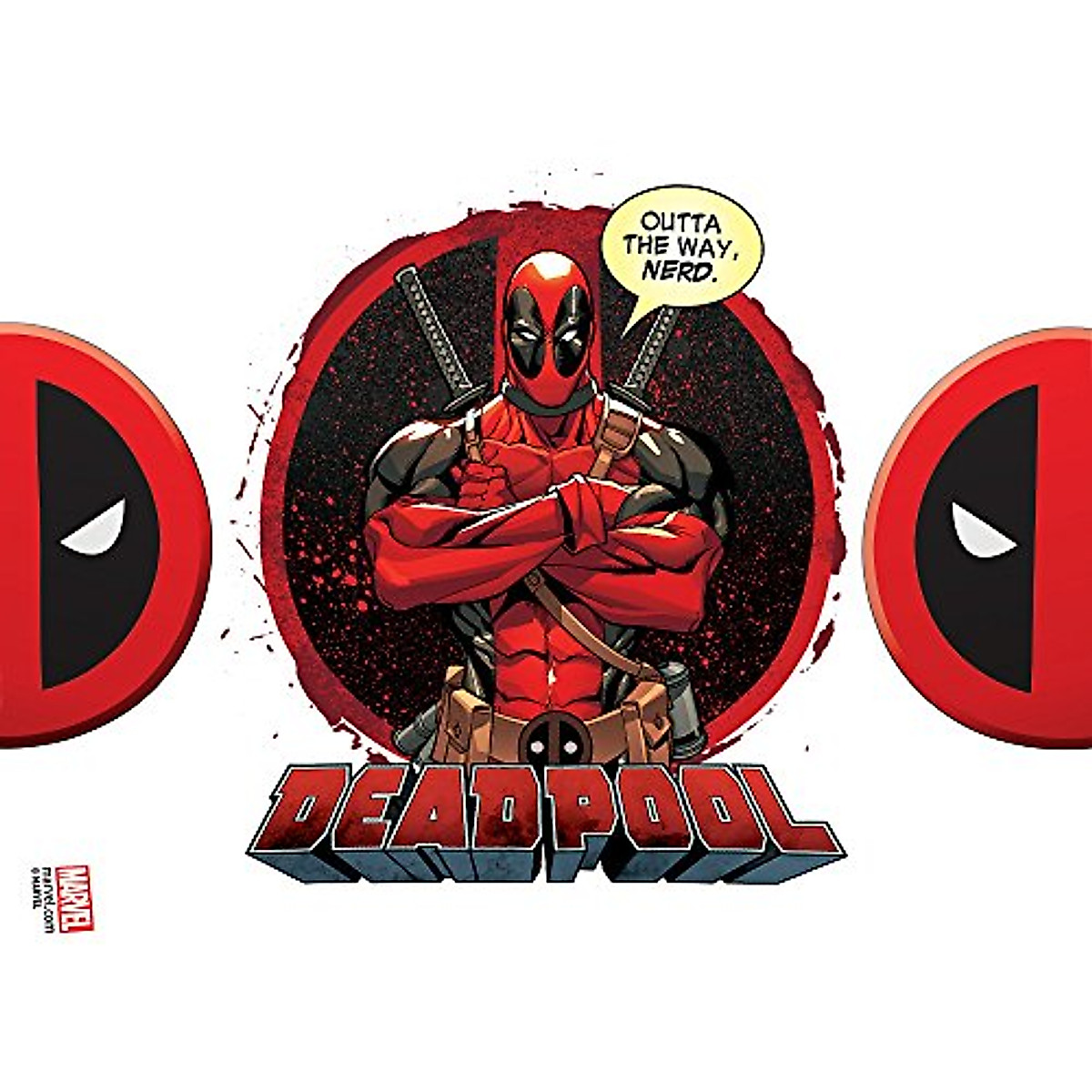 Tervis Made in USA Double Walled Marvel - Deadpool Insulated Tumbler Cup Keeps Drinks Cold & Hot, 24oz, Nerd