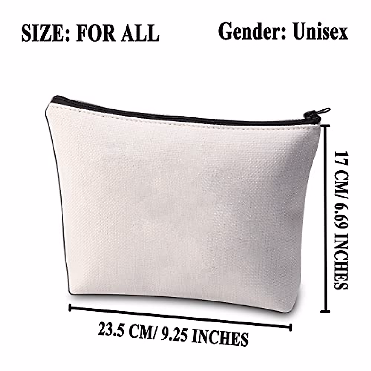 JXGZSO SGRHO Social Worker 1922 Pretty Poodle Cosmetic Bag SGRHO Sorority Sister Makeup Bag (SGRHO Social Worker White Bag)