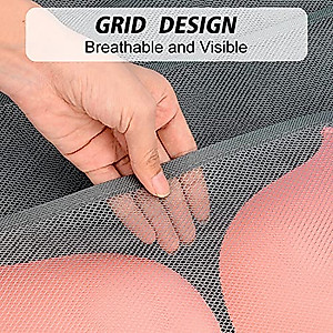 Lirex Closet Hanger Organizer with 10 Pockets, 1 Pack Foldable Underwear Hanging Organizer Bra Storage Oxford Cloth Universal Fit Closet Space Saver for Family Bedroom