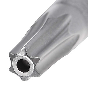 uxcell 5 Pcs T15 Magnetic Torx Screwdriver Bits, 1/4 Inch Hex Shank 3-inch Length S2 Security Tamper Proof Screw Driver Kit Tools