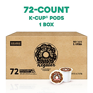 The Original Donut Shop Keurig Single-Serve K-Cup Pods, Regular Medium Roast Coffee, 72 Count