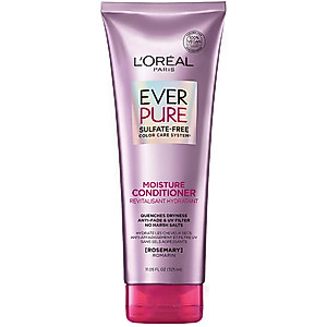 L’Oréal Paris EverPure Moisture Sulfate Free Conditioner, Hair Care for Color-Treated Hair with Rosemary Botanicals, 11 Fl Oz