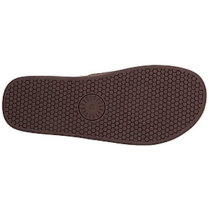 UGG mens Seaside Slide Sandal, Luggage Leather, 9 US