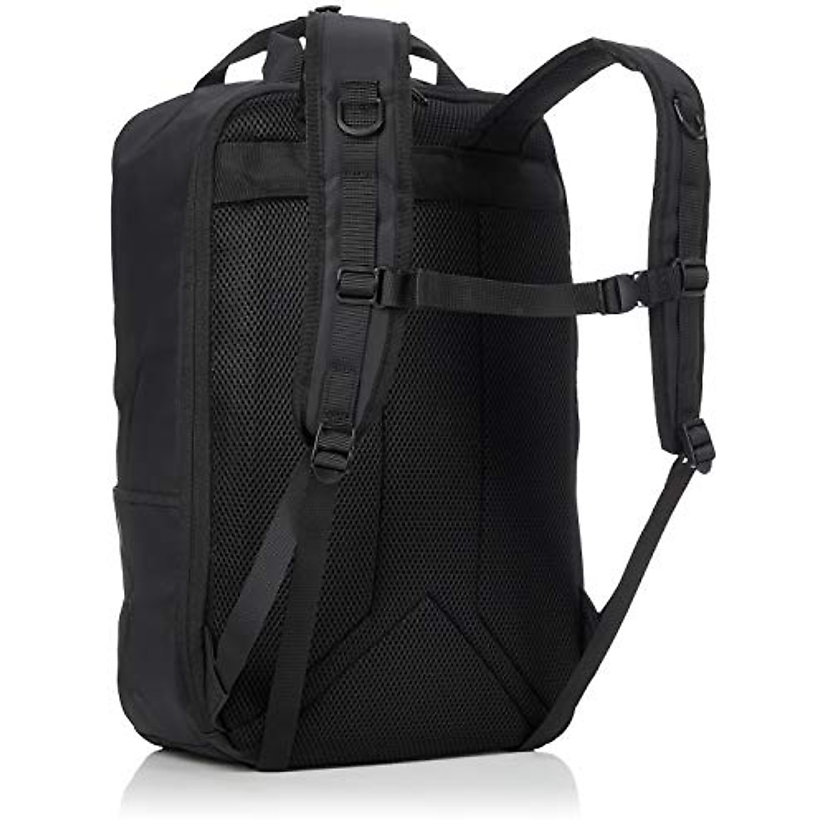 anello(アネロ) Men's Multifunction Square Backpack Regular, Black (Black 19-3911tcx)