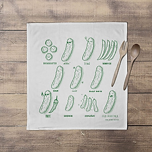 Funny Pickle Kitchen Tea Towel, Flour Sack Dishcloth, Kitchen Gift for Foodie, Food Lovers, Homestead Country Cottage