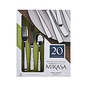 Mikasa Delano 20-Piece Stainless Steel Flatware Set
