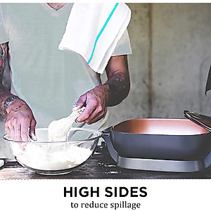 Extra Deep Electric Skillet Nonstick - Serves 3 to 5 People (6Qt.)